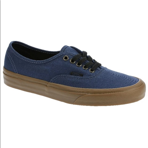 Vans | Shoes | Vans Authentic Blue Denim Gum Sneaker Shoes | Poshmark